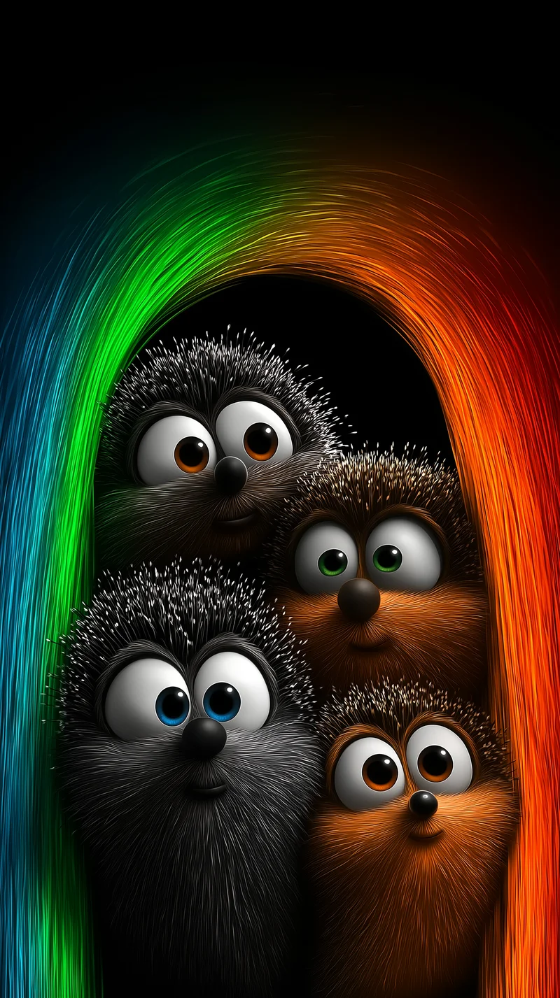 Best 3d Hedgehogs Rainbow Archway Wallpaper Wallpapers | Free Download ...